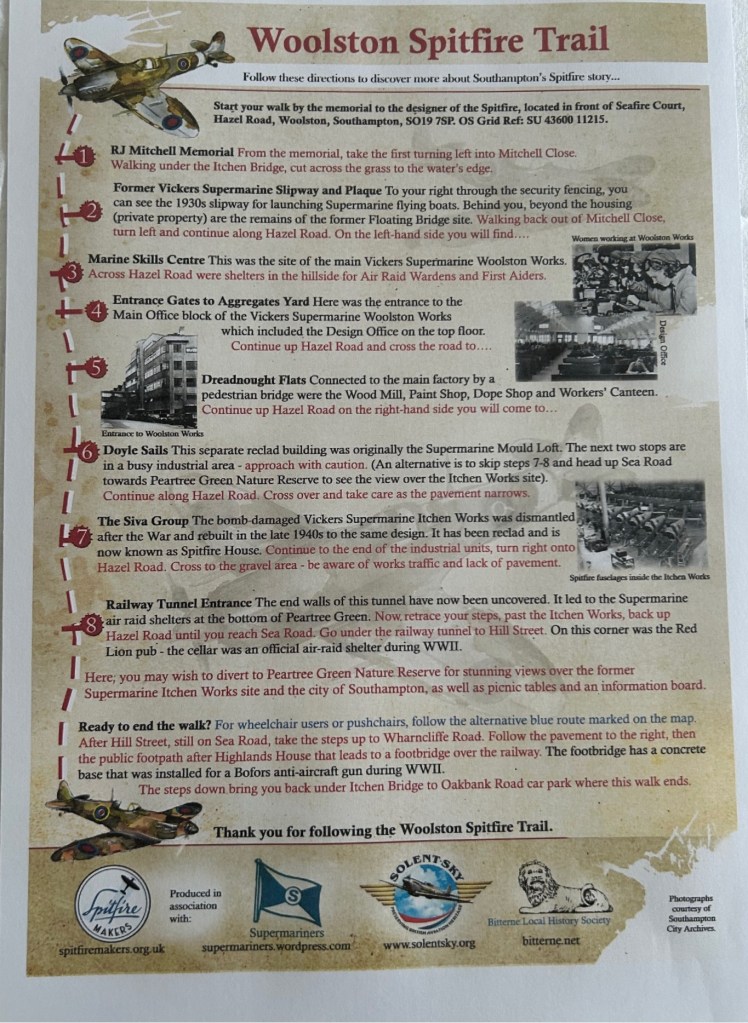 The Woolston Spitfire Trail – The Spitfire Makers Charitable Trust